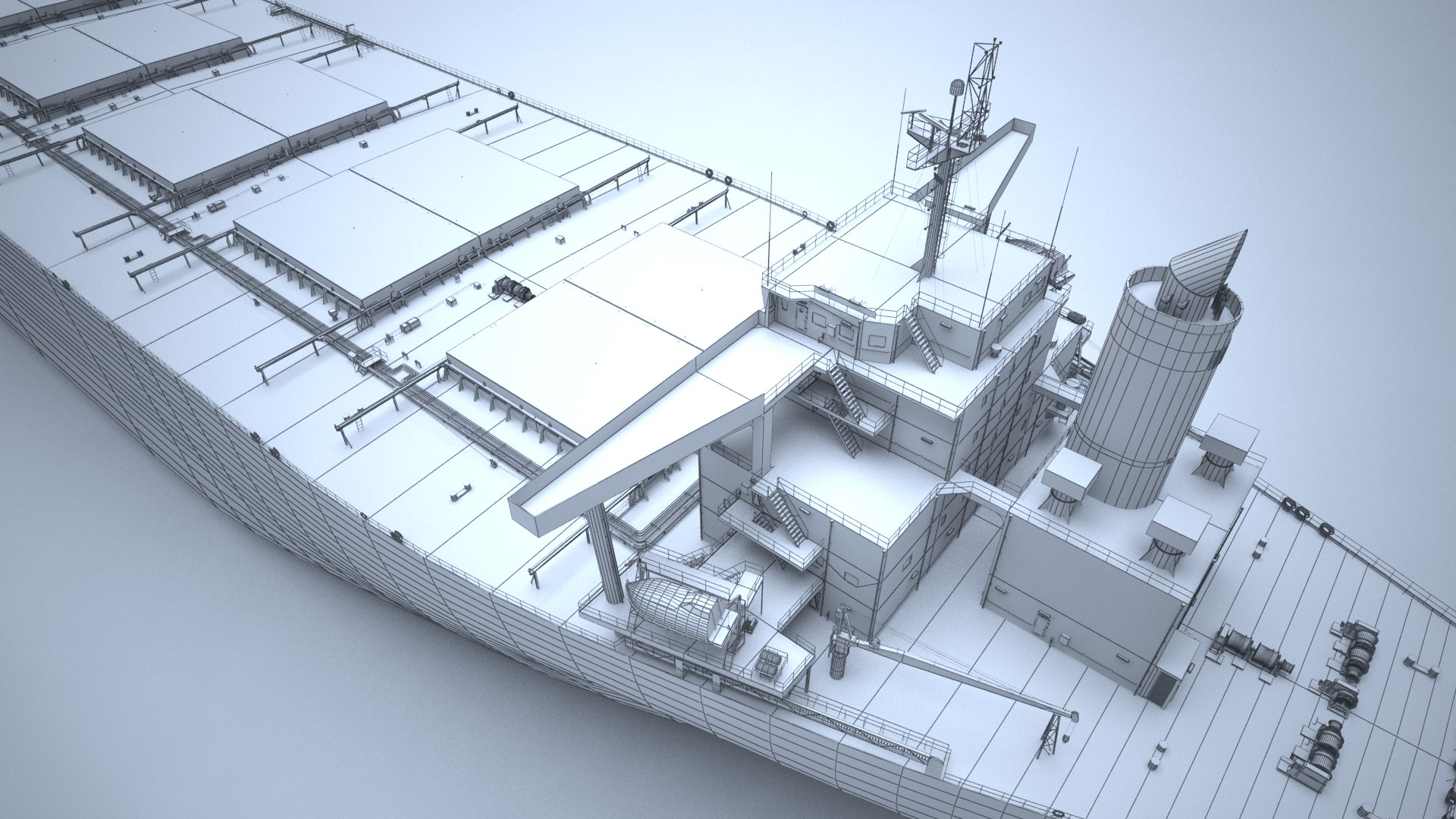 bulk carrier ship cargo 3d max