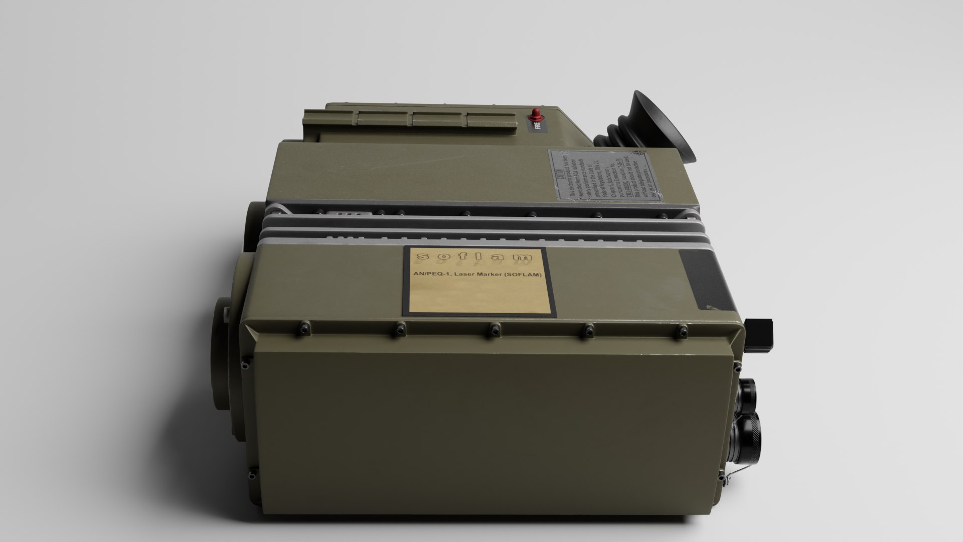 3D ANPEQ-1 SOFLAM Laser Designator Model - TurboSquid 2214149