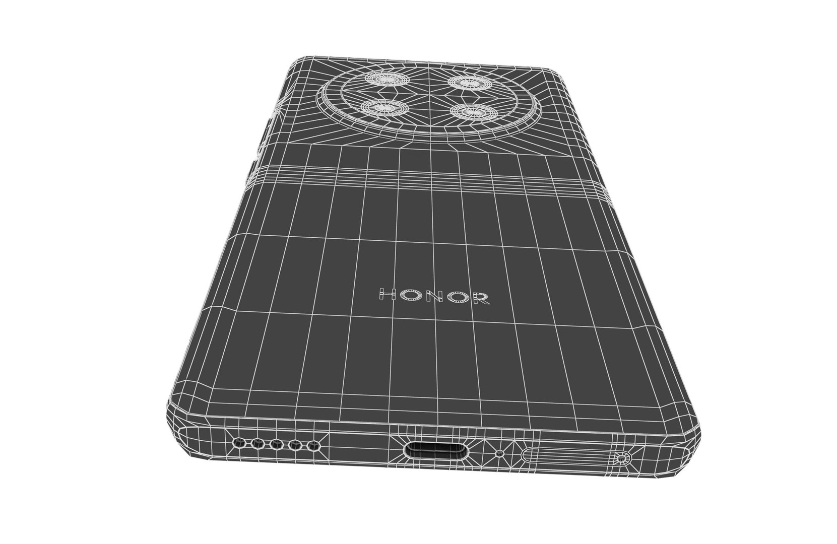 HONOR Magic7 Lite Titanium Black Low Poly 3D Model - TurboSquid 2480741