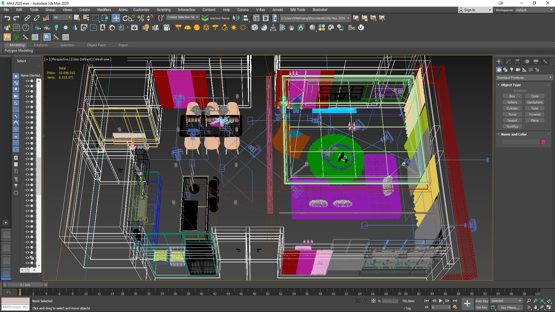 Living Kitchen Dining 03 - HanhCT - MAX FBX OBJ SKP DAE Simlab 3D Model - TurboSquid 2186687
