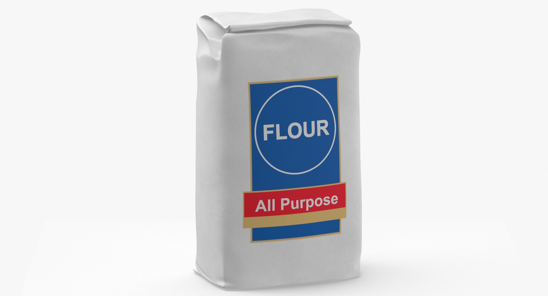 3D Bagged Flour Blank And Generic Label - TurboSquid 2002661
