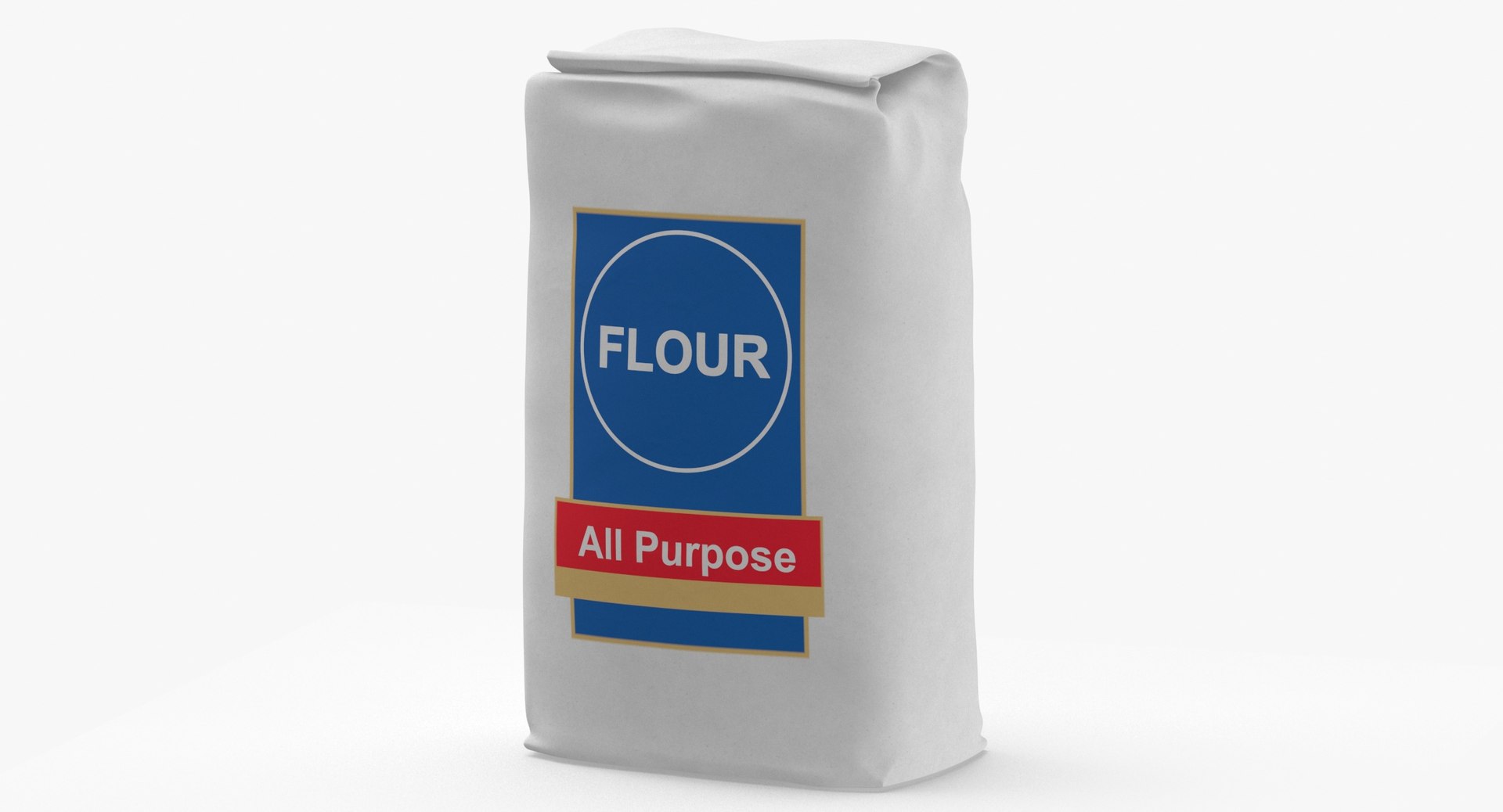 3D Bagged Flour Blank And Generic Label - TurboSquid 2002661