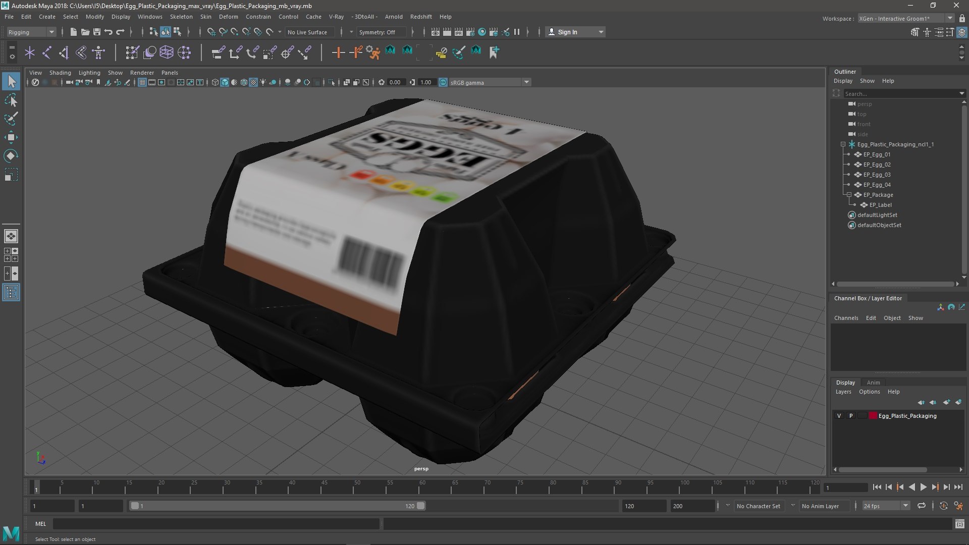 3D Egg Plastic Packaging Model - TurboSquid 2320586