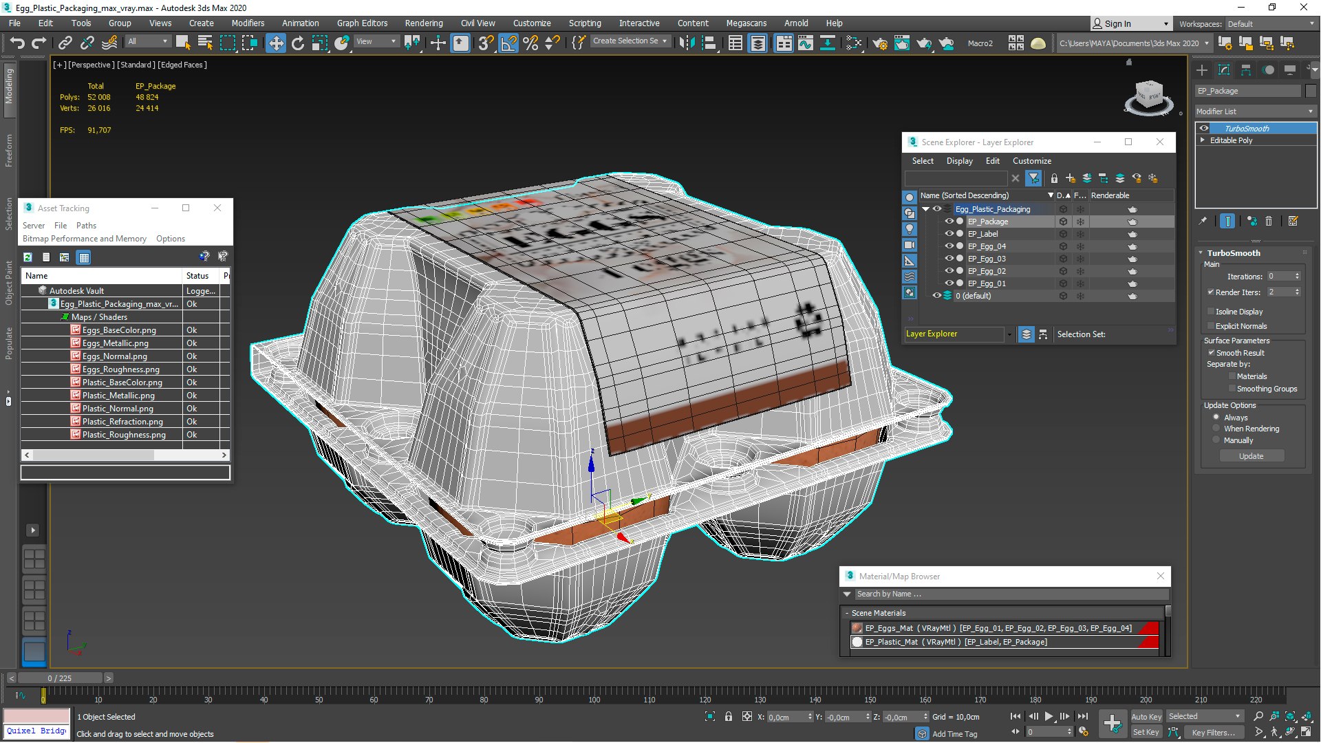 3D Egg Plastic Packaging Model - TurboSquid 2320586
