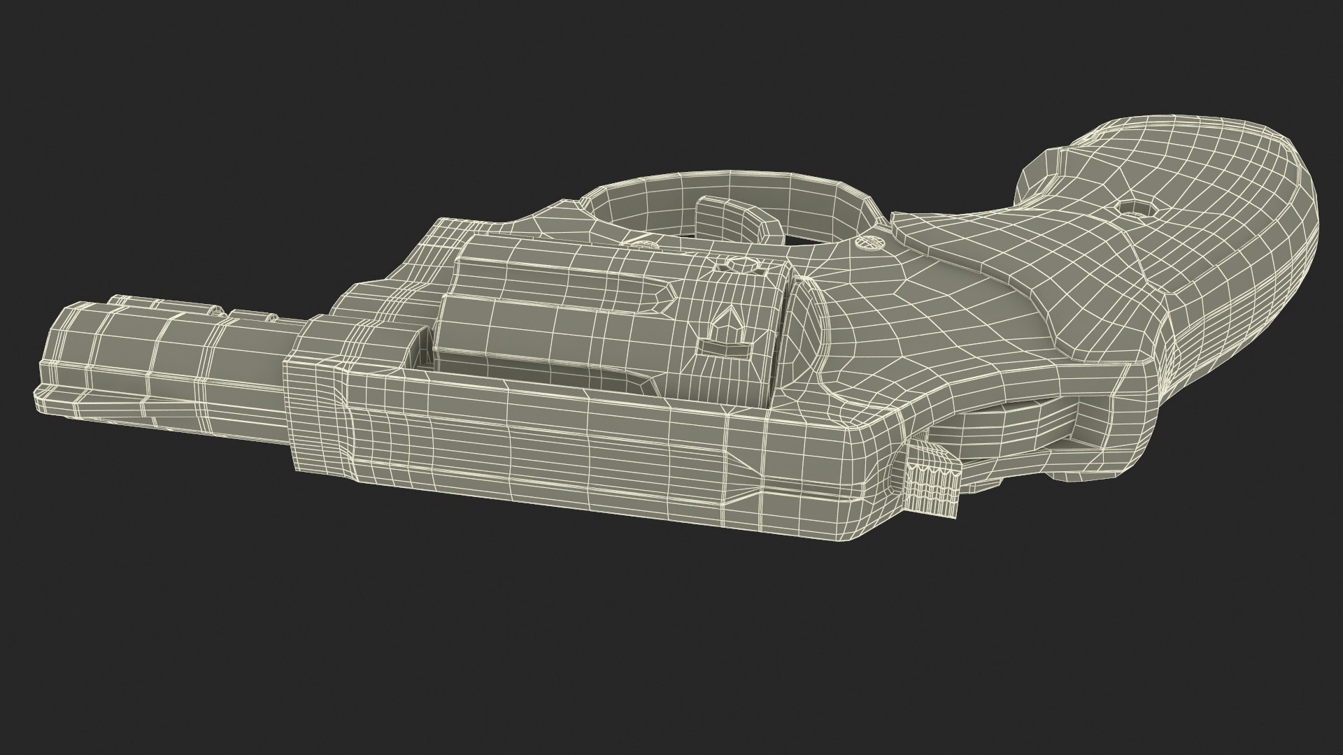 3D Small Black Revolver model - TurboSquid 2154619