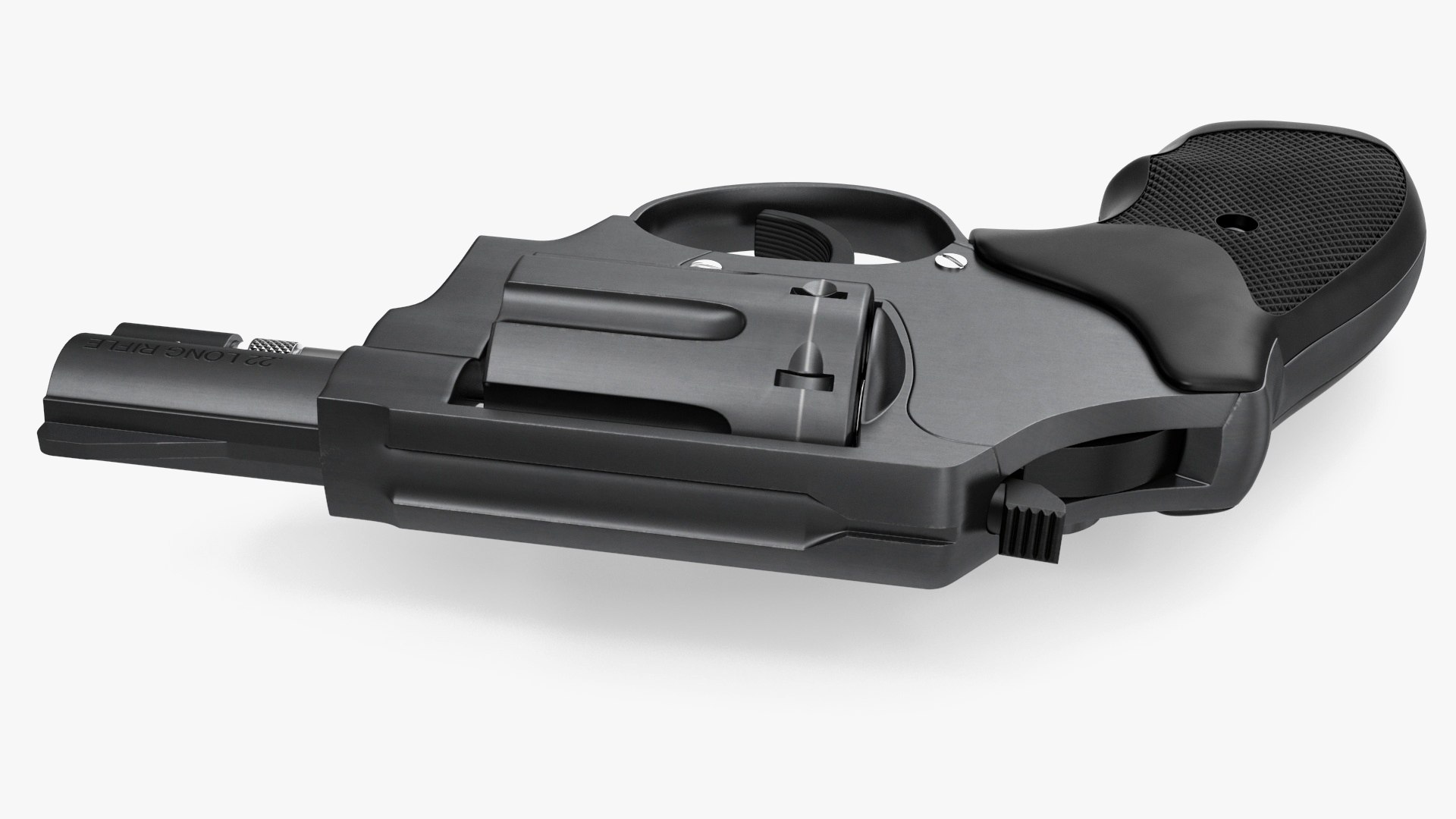 3D Small Black Revolver model - TurboSquid 2154619