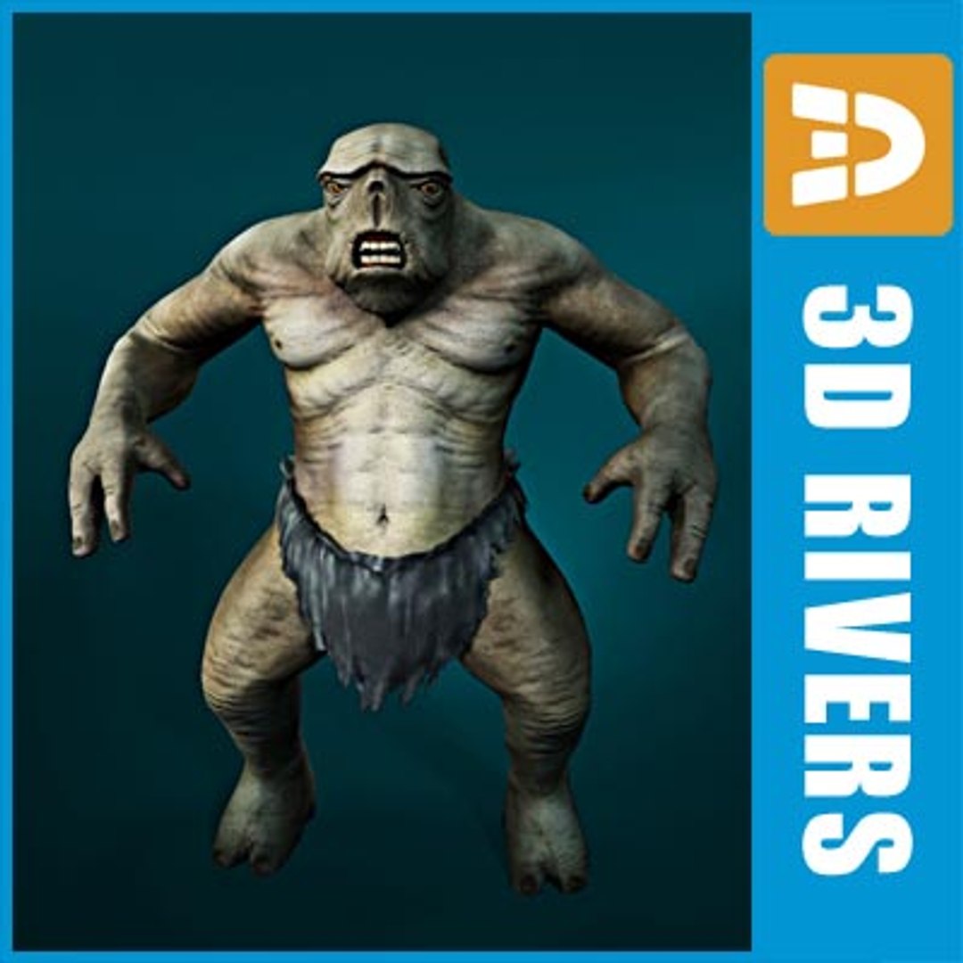 3d Max Cave Troll Fantasy Creatures
