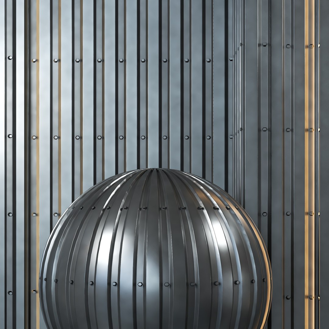 Corrugated Metal Sheet - 4K Seamless PBR 2 Colors 3D Model - TurboSquid ...