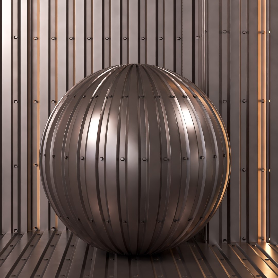 Corrugated Metal Sheet - 4K Seamless PBR 2 Colors 3D Model - TurboSquid ...