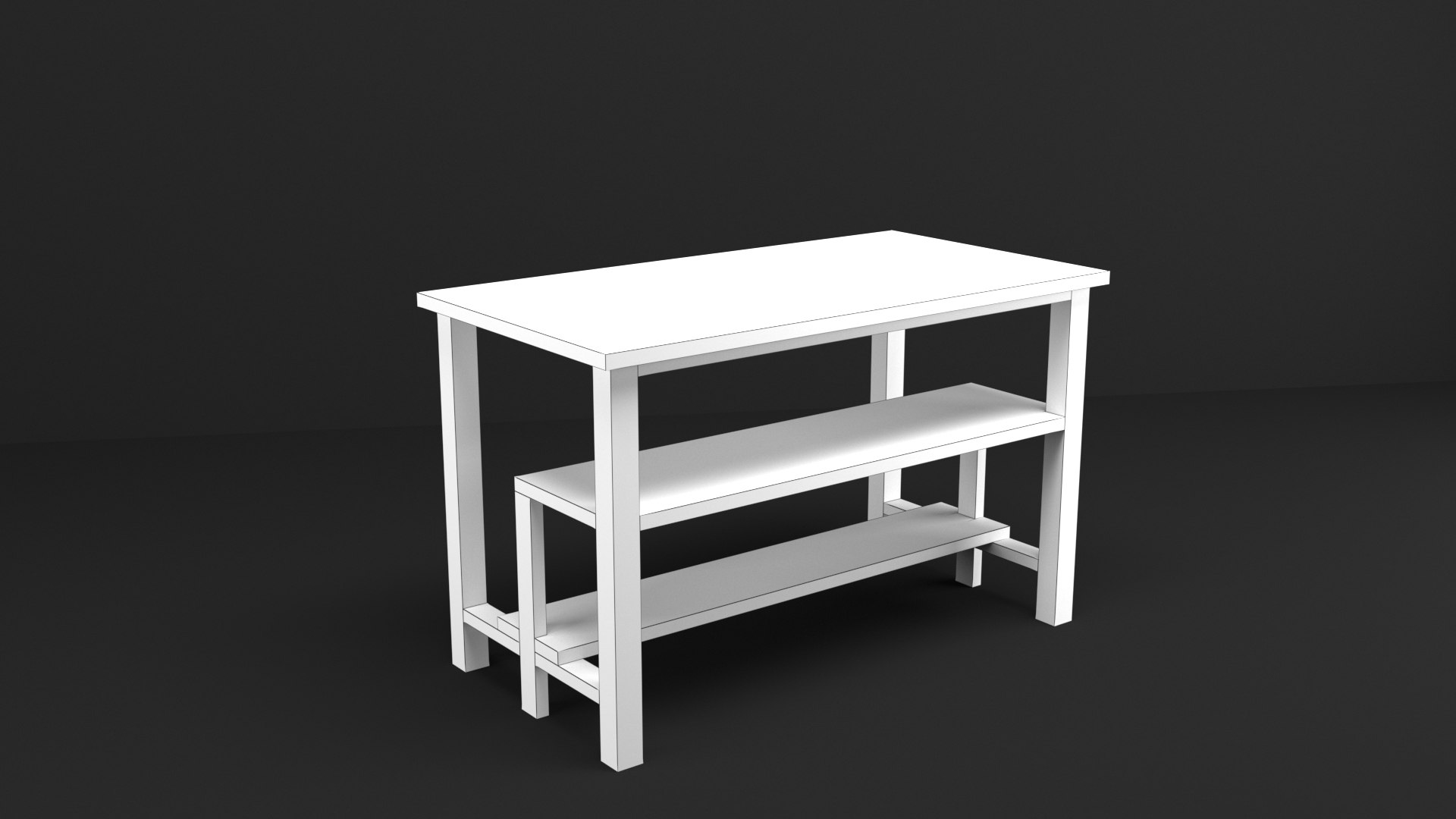 Pc Table 3ds Max 3D Model - TurboSquid 2202464