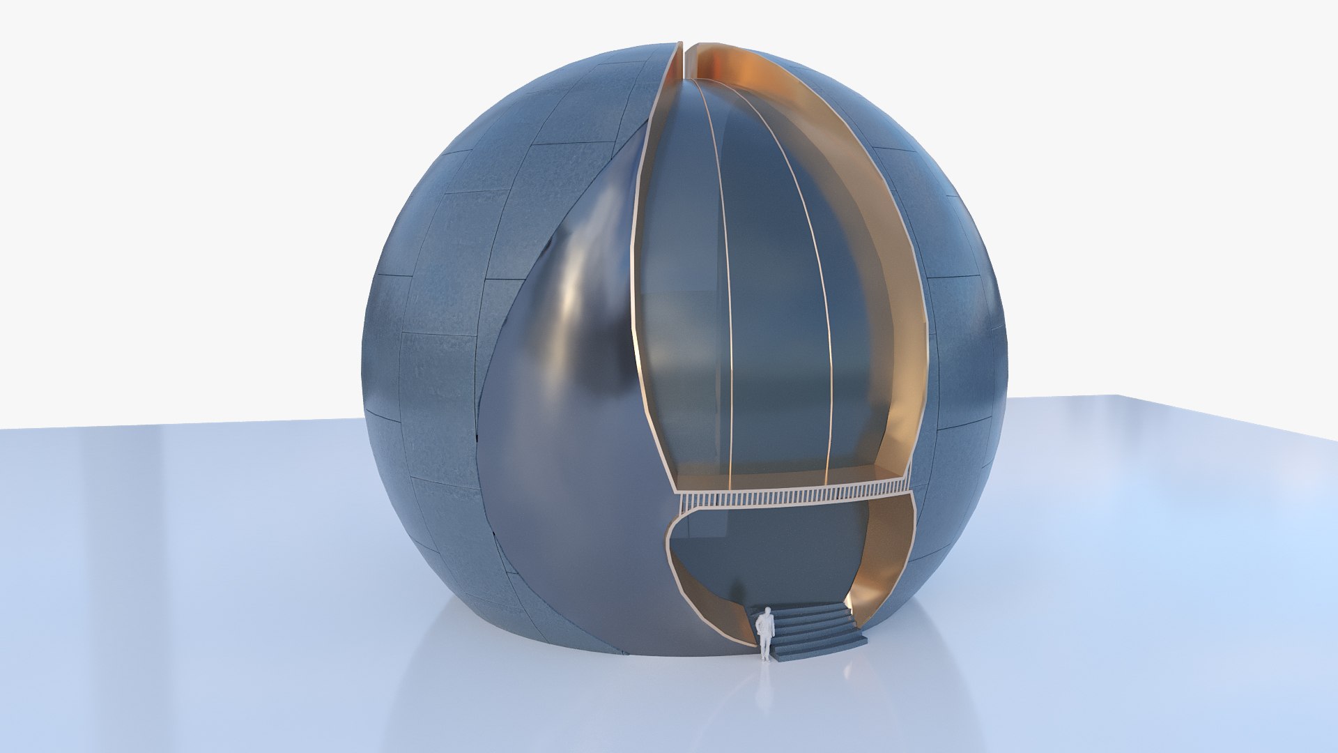 Future Sphere Building 3D - TurboSquid 2188480