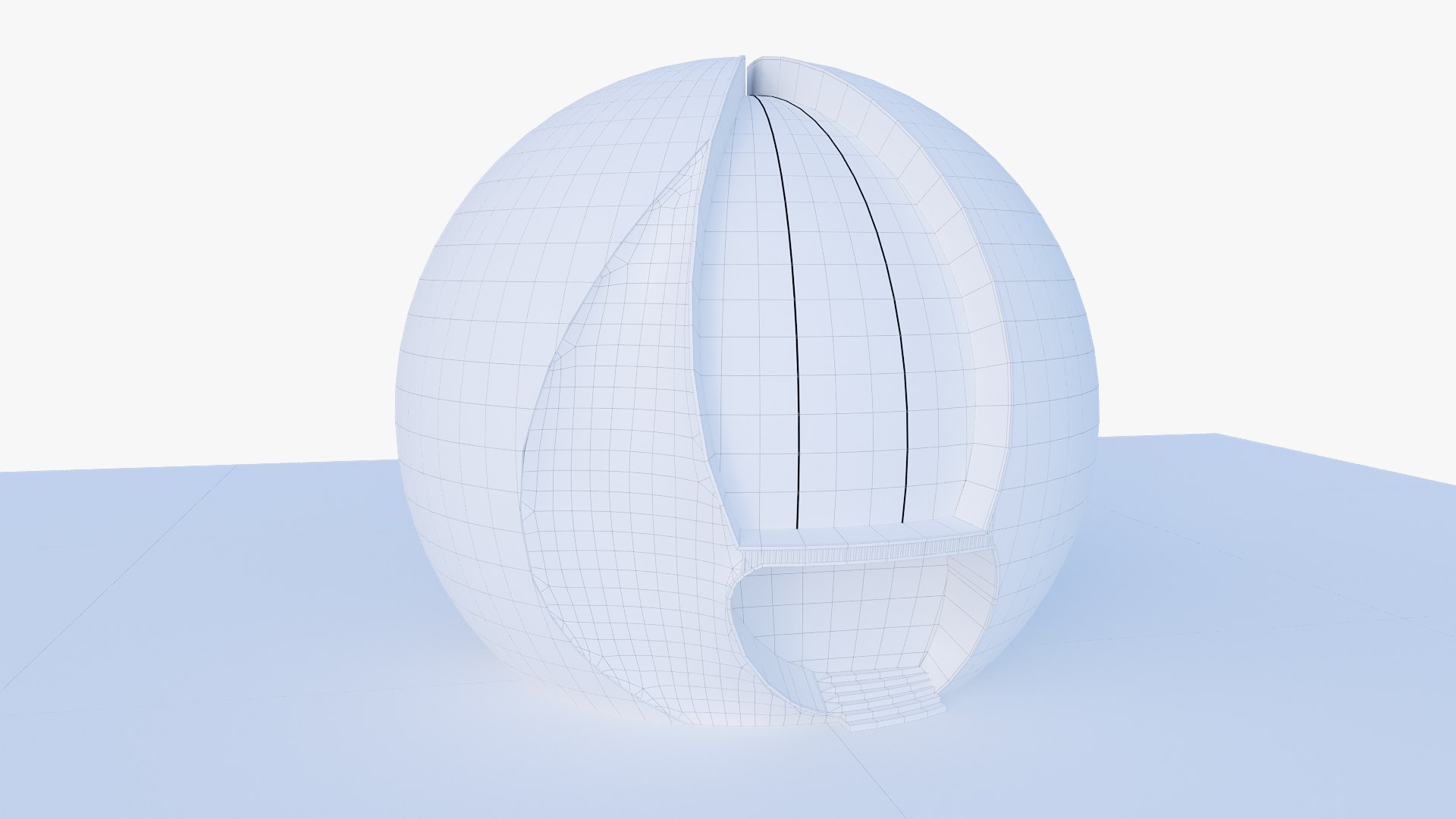 Future Sphere Building 3D - TurboSquid 2188480