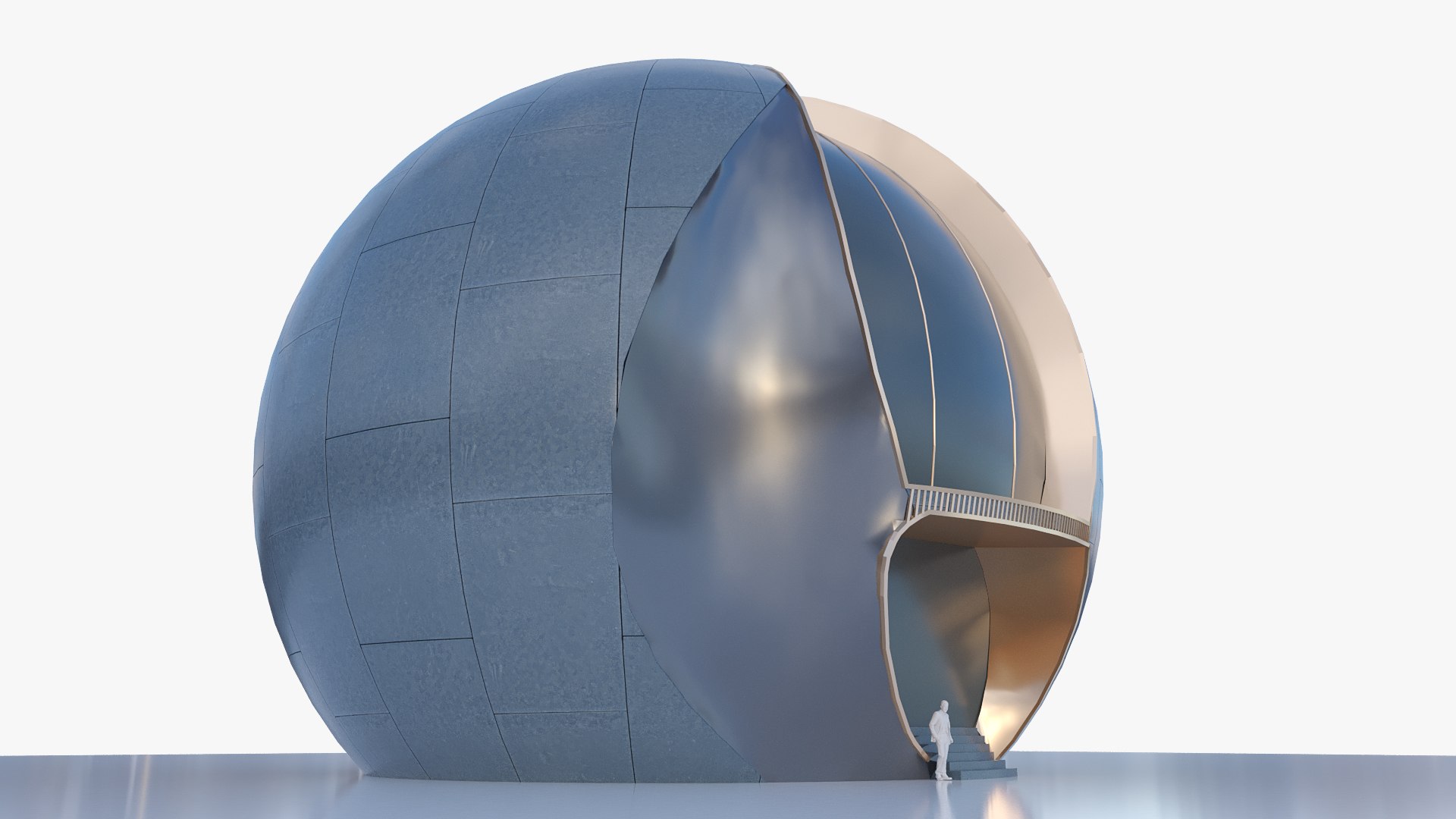 Future Sphere Building 3D - TurboSquid 2188480