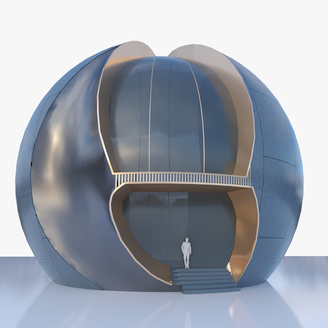 Future Sphere Building 3D - TurboSquid 2188480