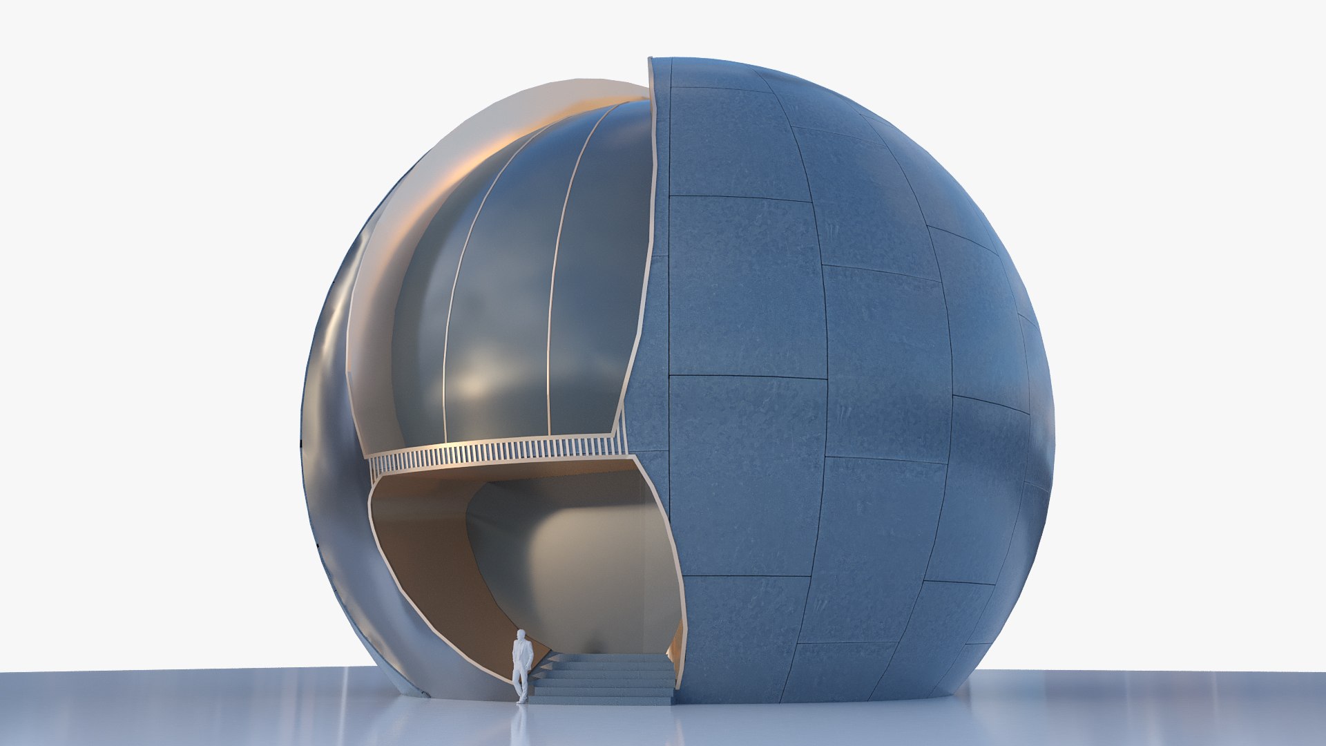 Future Sphere Building 3D - TurboSquid 2188480