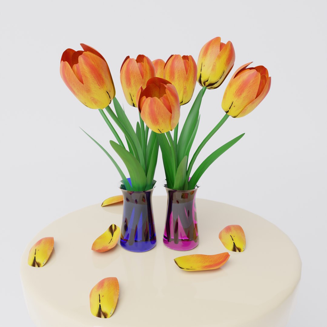 Tulip Flower 3D Model - TurboSquid 2077012