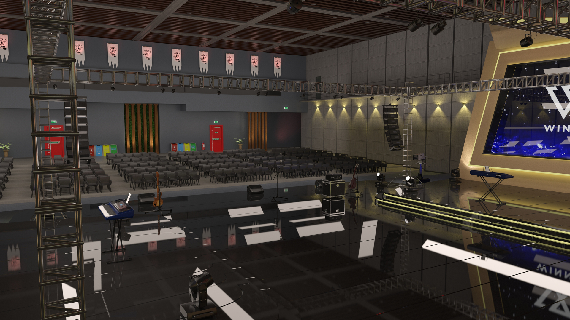 3D Indoor Concert Stage 3D - TurboSquid 1857540