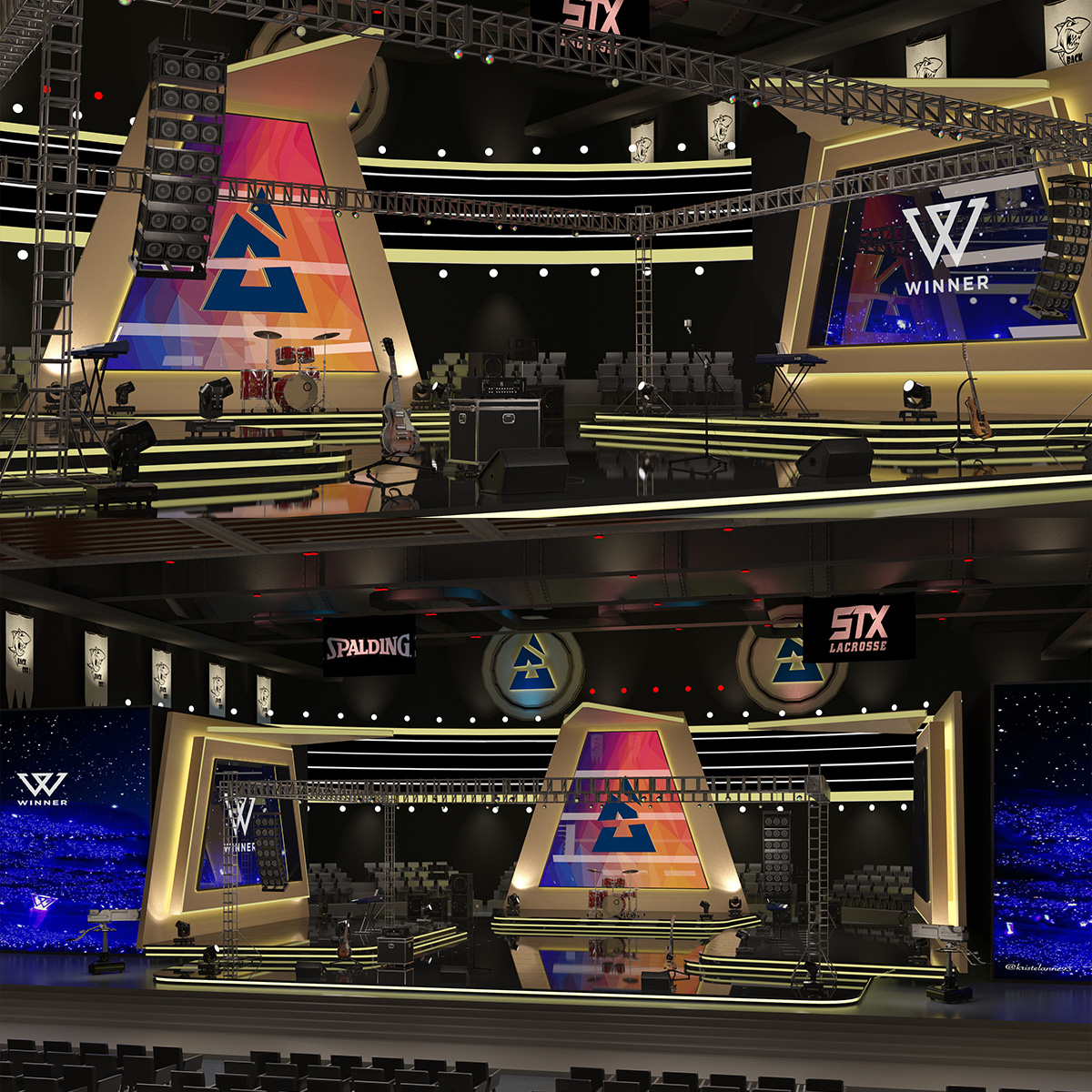 3D Indoor Concert Stage 3D - TurboSquid 1857540