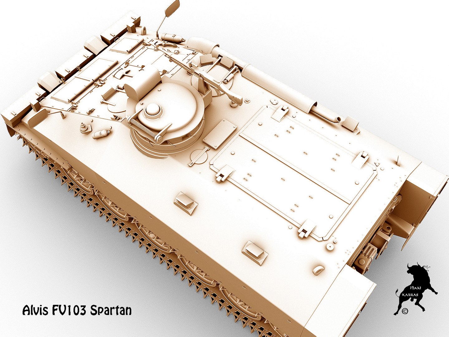 3D Model British Vehicle Fv103 Spartan - TurboSquid 1285819
