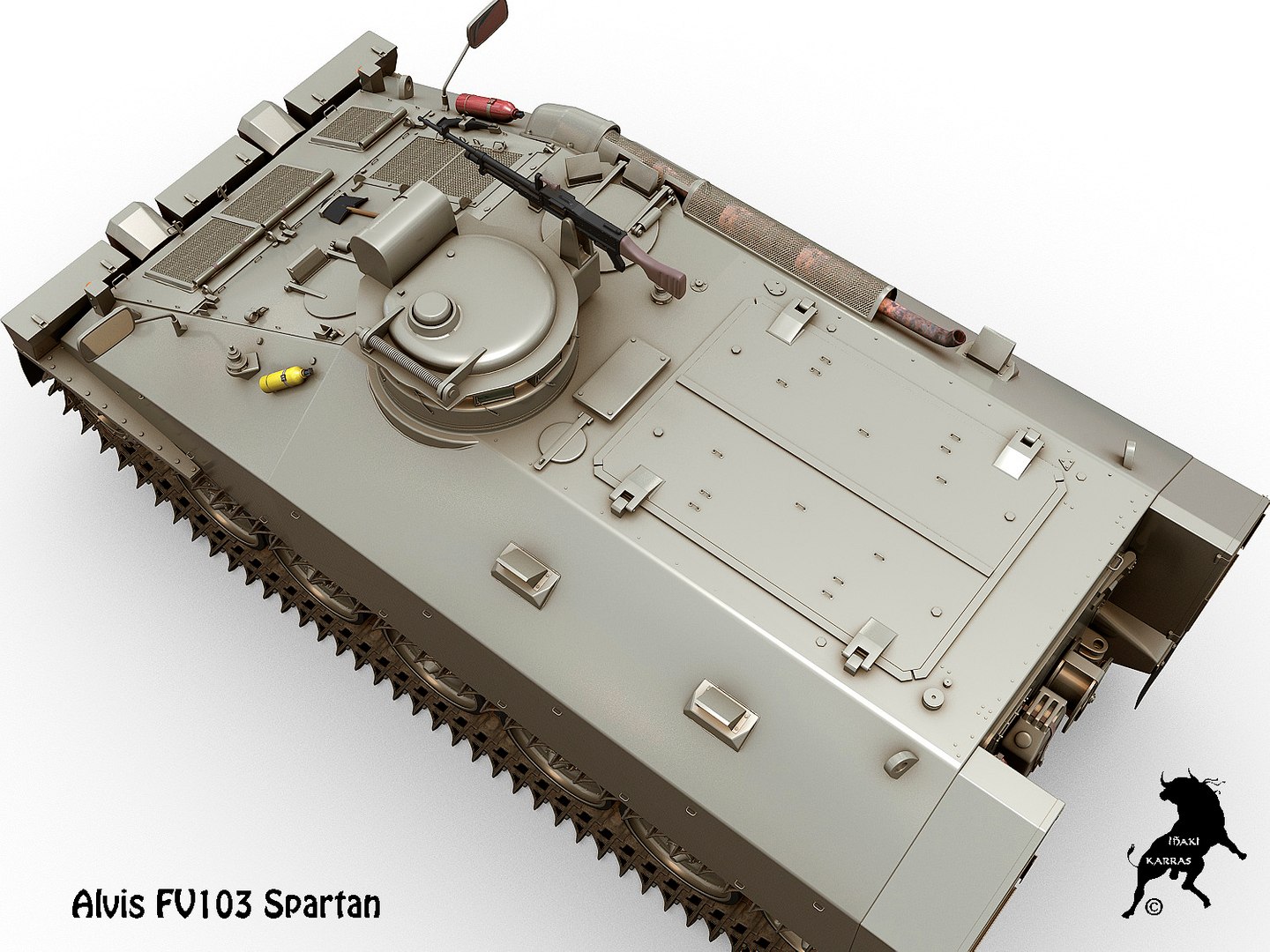 3D Model British Vehicle Fv103 Spartan - TurboSquid 1285819