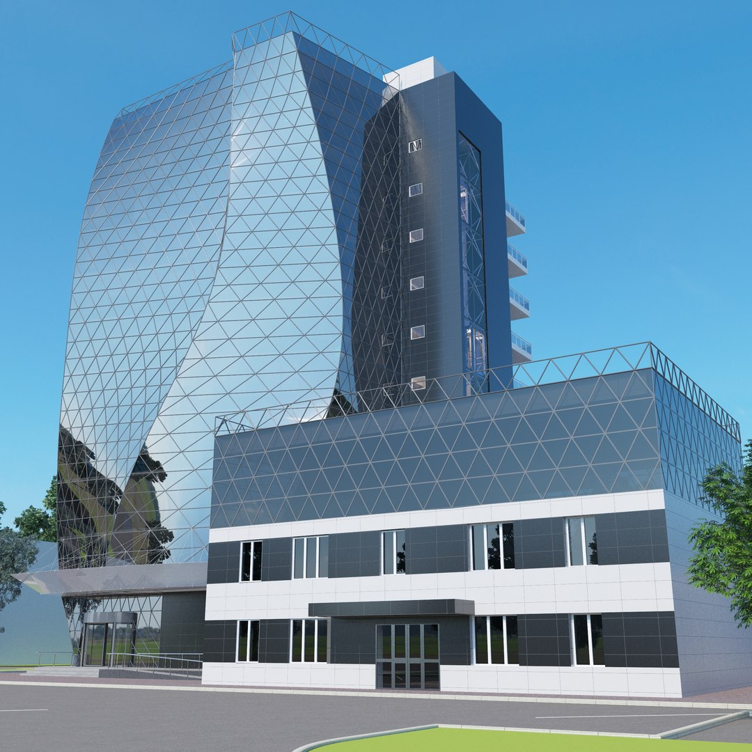 3D model parametric office building - TurboSquid 1171797