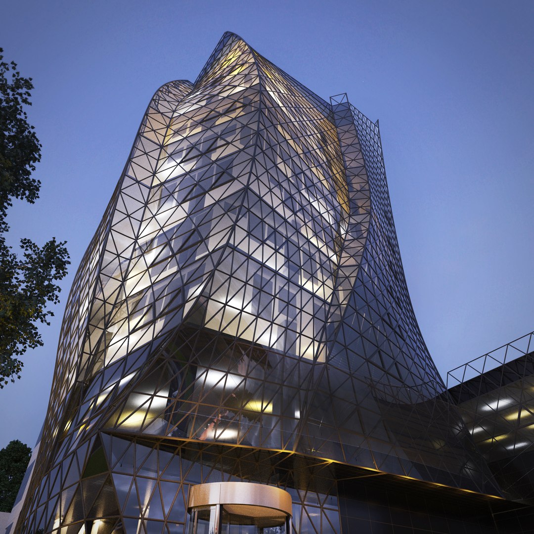 3D model parametric office building - TurboSquid 1171797