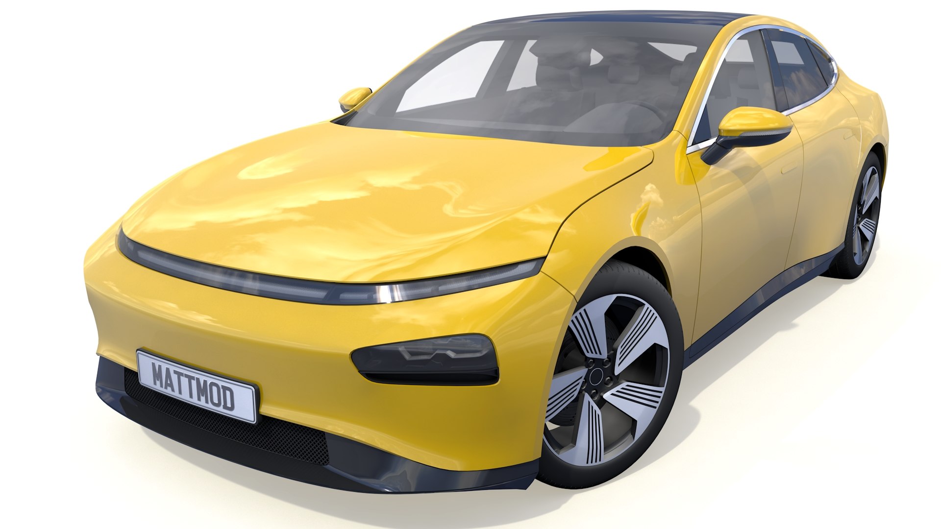 3D Generic EV Sedan - TurboSquid 2251548