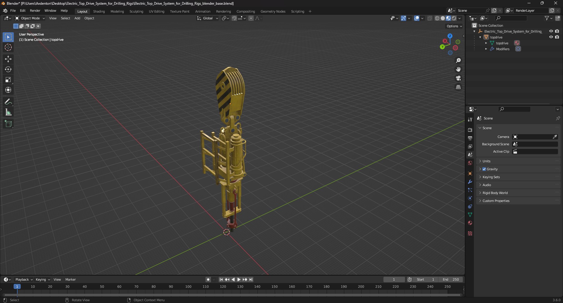 3D Electric Top Drive System For Drilling Rigs - TurboSquid 2321518