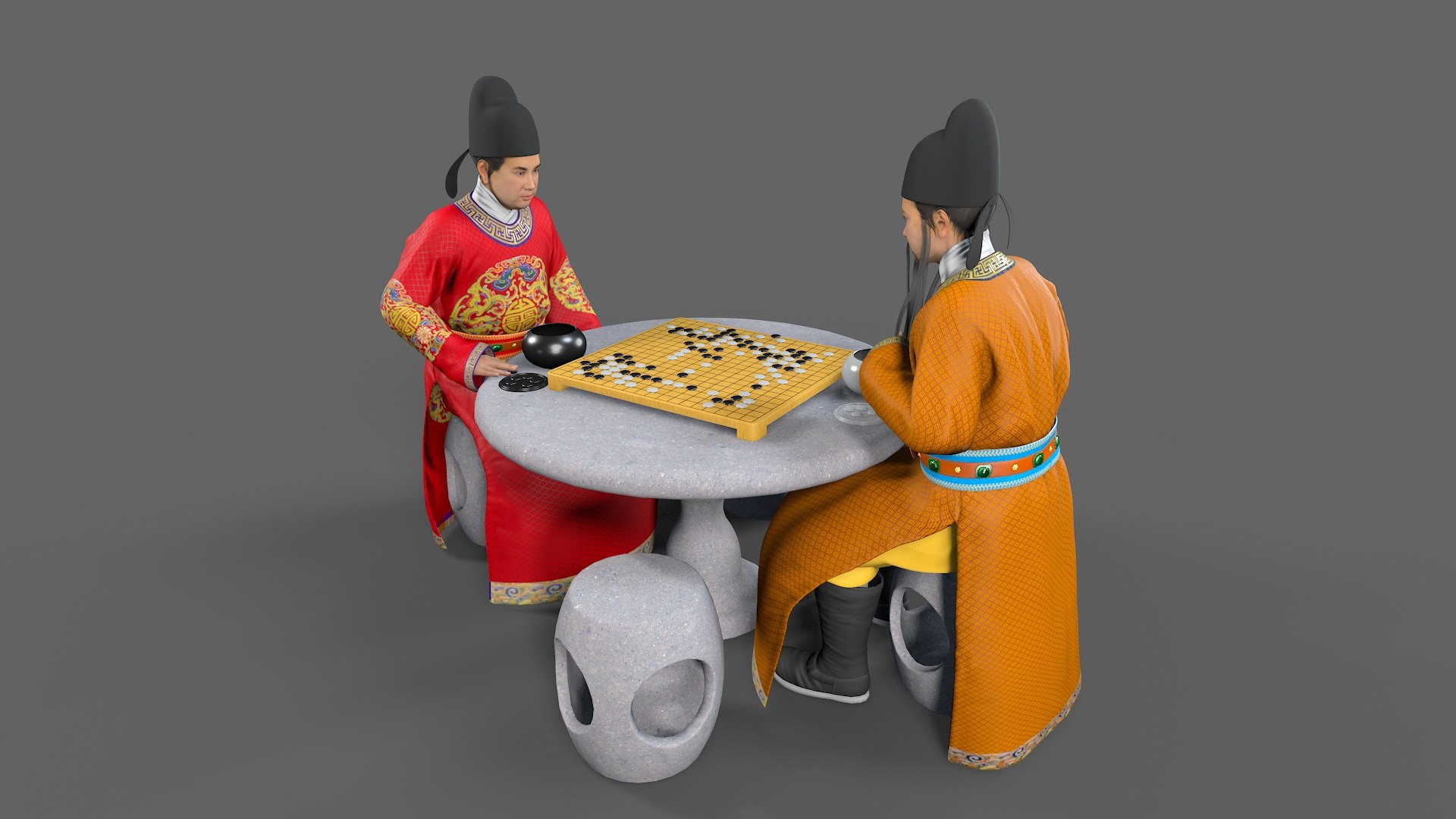 GO Board Game 3D Model - TurboSquid 2357822
