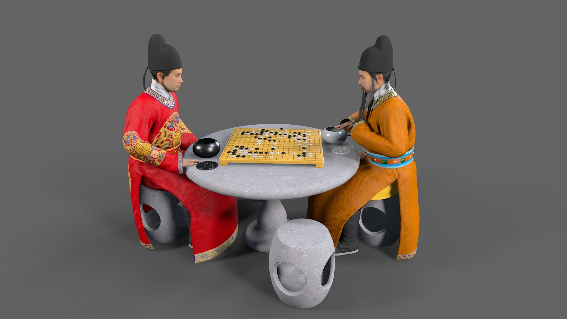 GO Board Game 3D Model - TurboSquid 2357822
