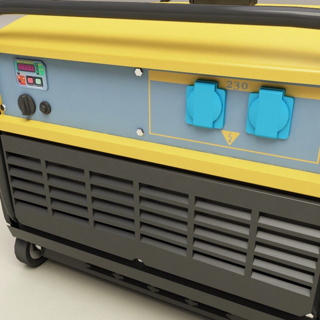 3d Model Of Electric Generator