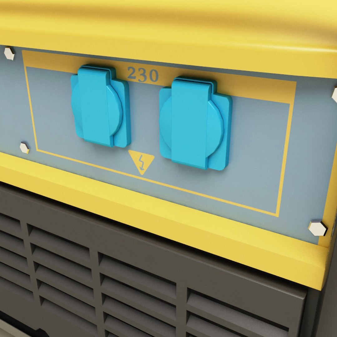 3d Model Of Electric Generator