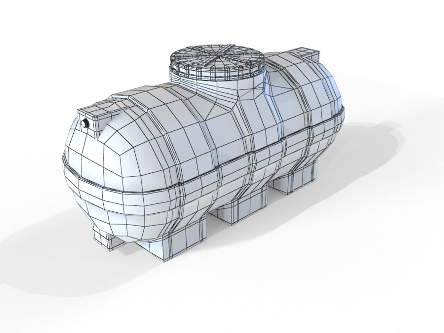 3D Plastic Water Storage Tank - TurboSquid 1596033