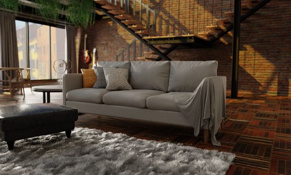 modelo 3d Indivi Sofa Replica - TurboSquid 2105867