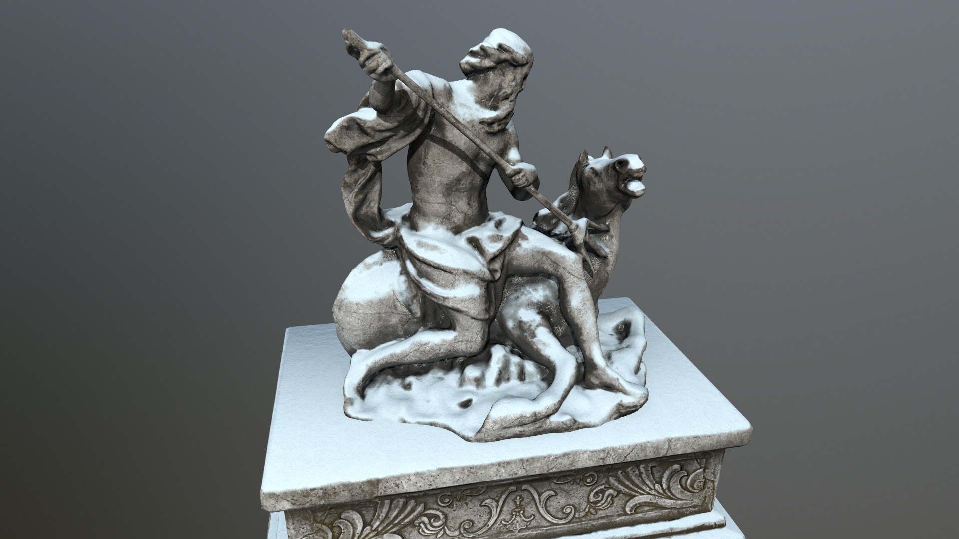 3D Neptune Statue Model - TurboSquid 1394974