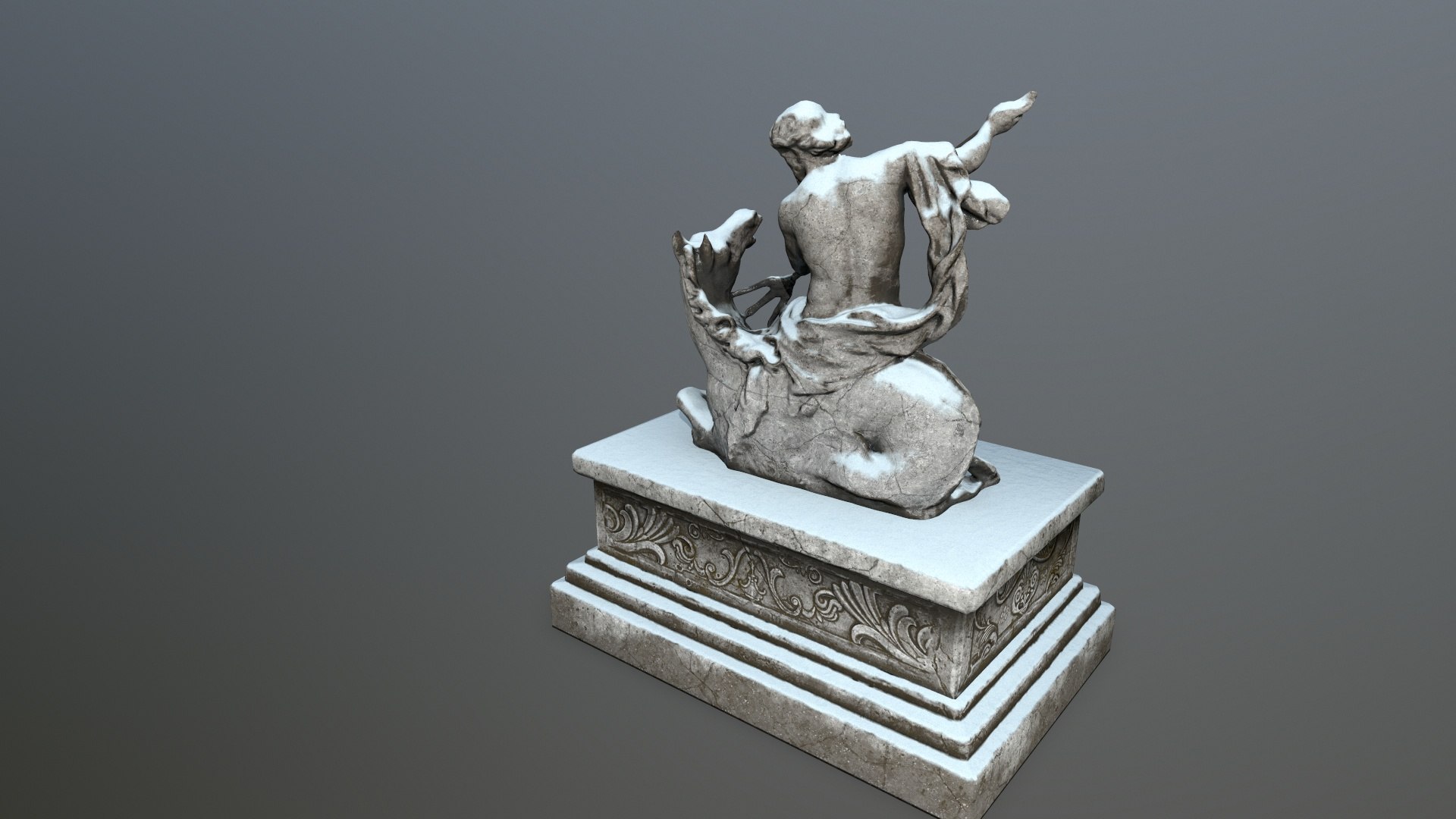 3D Neptune Statue Model - TurboSquid 1394974