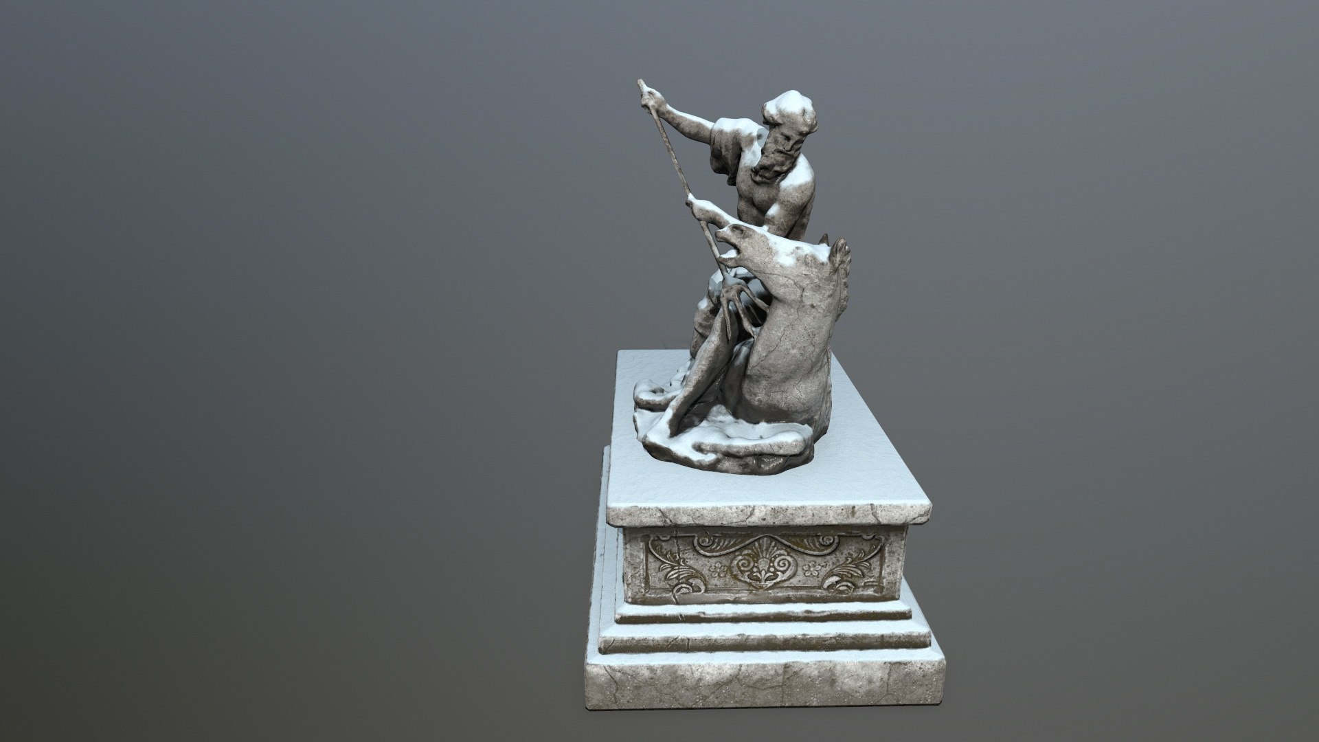 3D Neptune Statue Model - TurboSquid 1394974