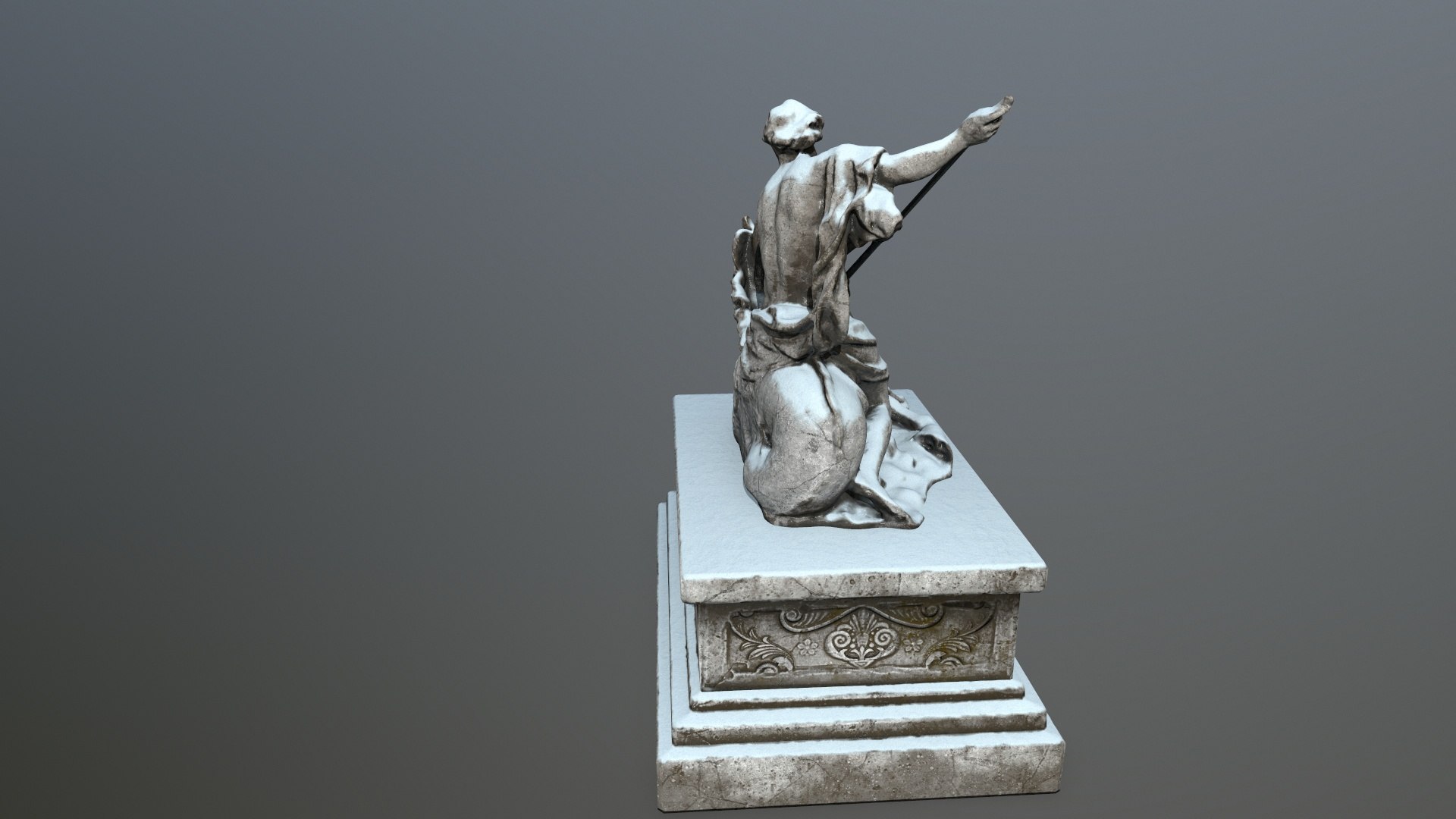 3D Neptune Statue Model - TurboSquid 1394974