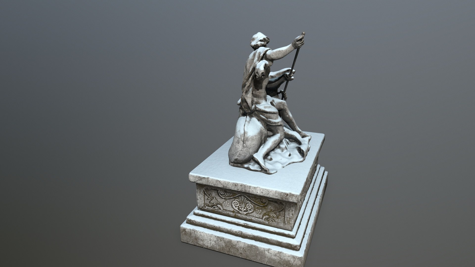 3D Neptune Statue Model - TurboSquid 1394974