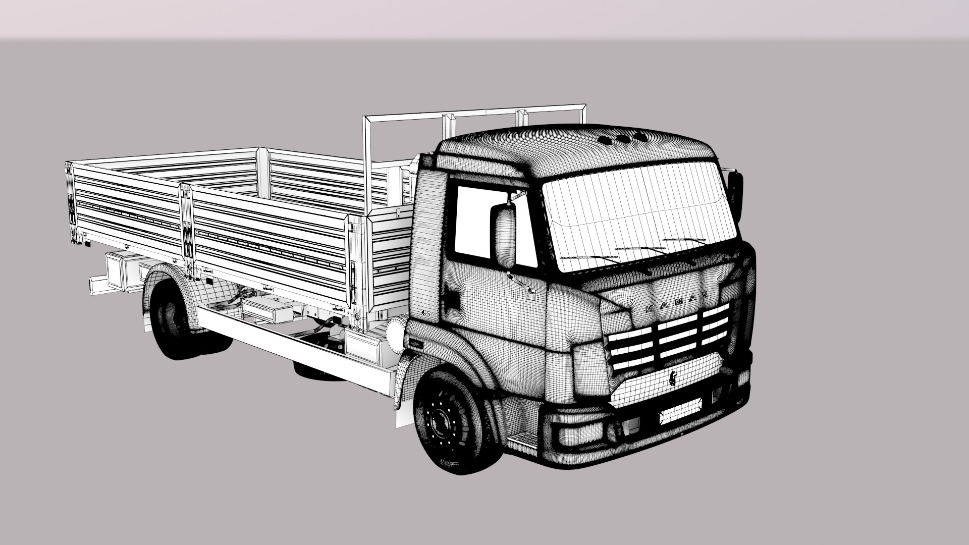 3D KAMAZ 4308 Model - TurboSquid 2160887