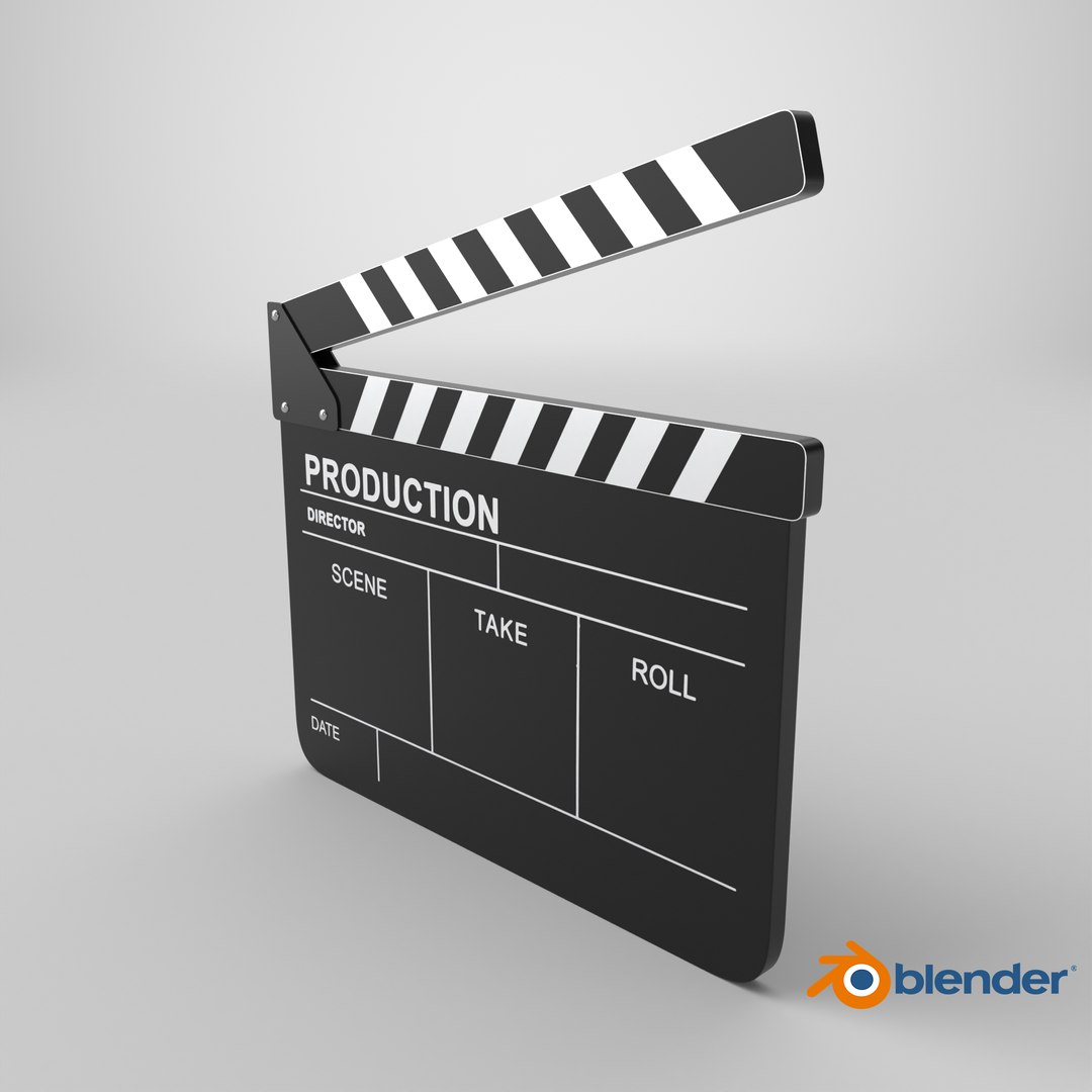 Clapperboard 3D Model - TurboSquid 2188468