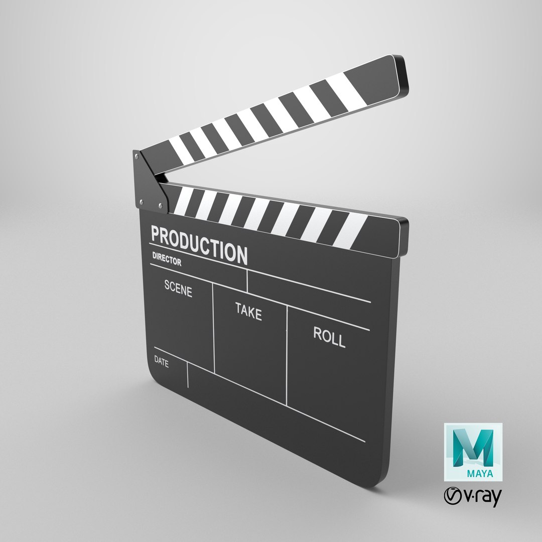 Clapperboard 3D Model - TurboSquid 2188468