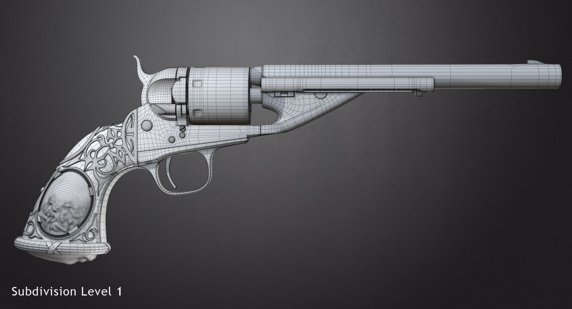 3d colt 1861 navy conversion model