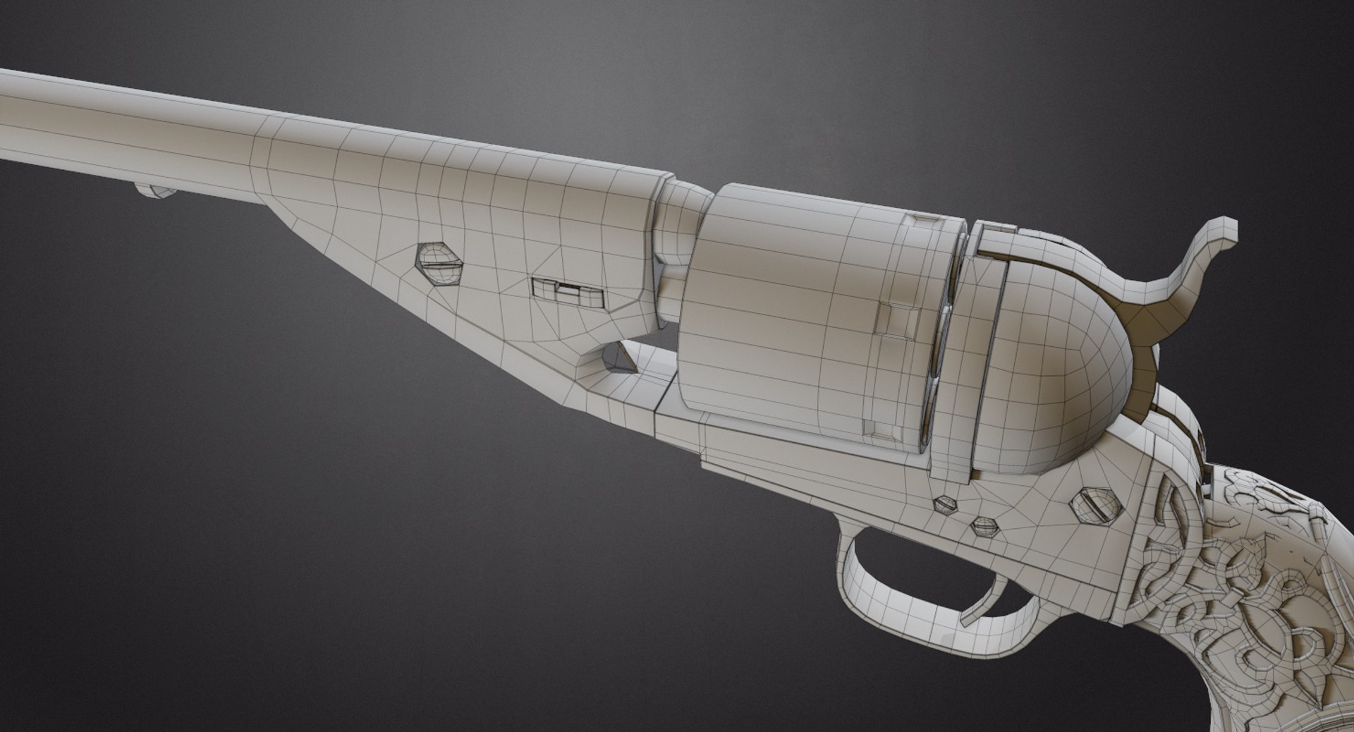 3d colt 1861 navy conversion model
