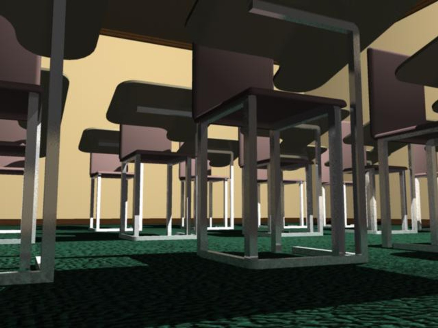3d Model Classroom Student Desks