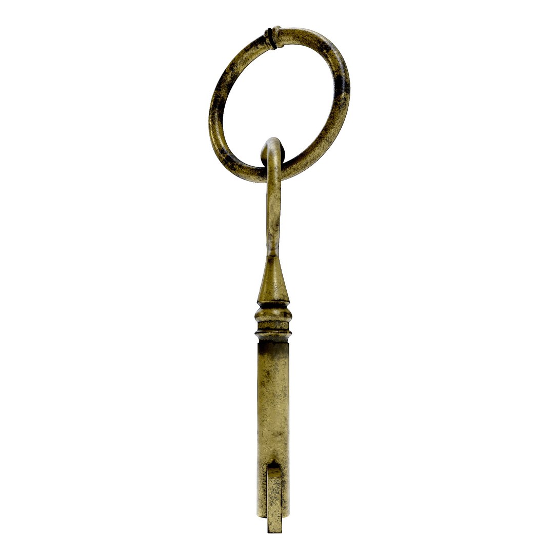 Key With Brass Metal 3d Model 3D Model - TurboSquid 1976458