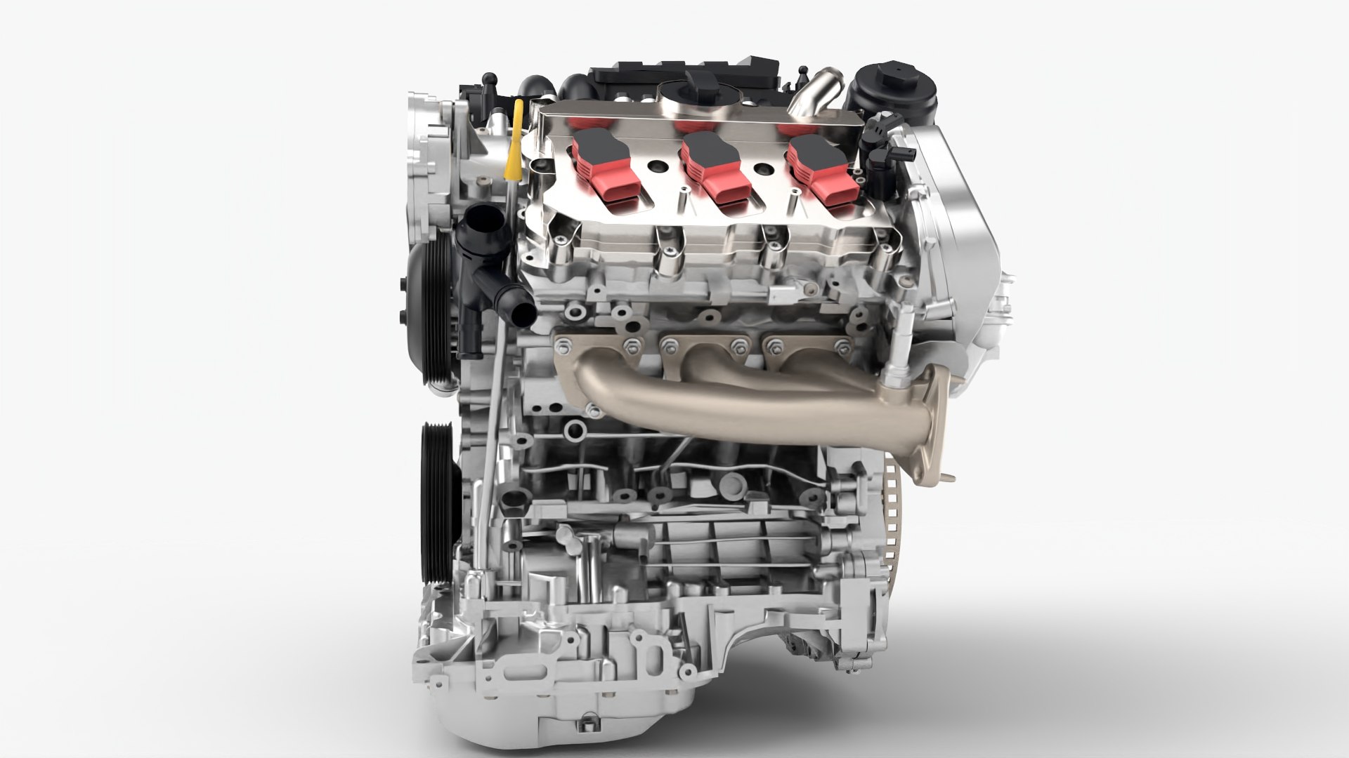3D V6 Engine Model Model - TurboSquid 2128612