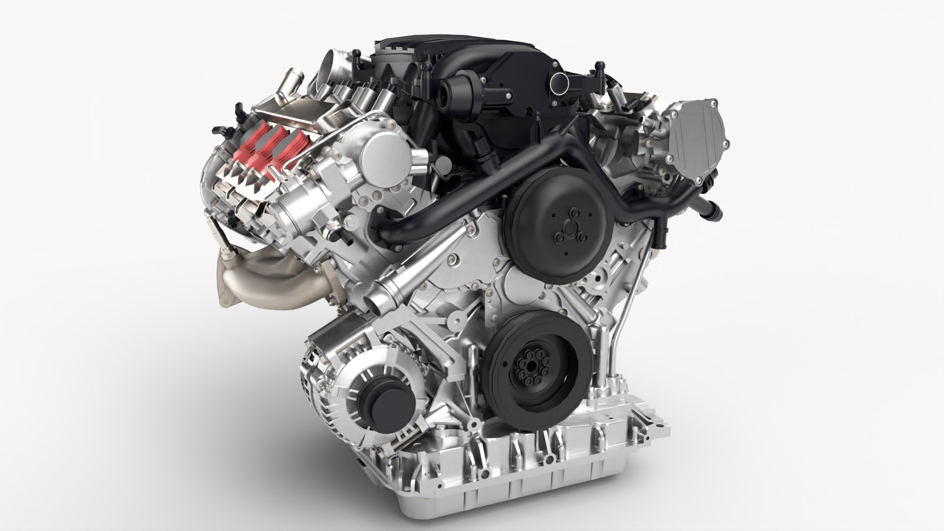 3D V6 Engine Model Model - TurboSquid 2128612