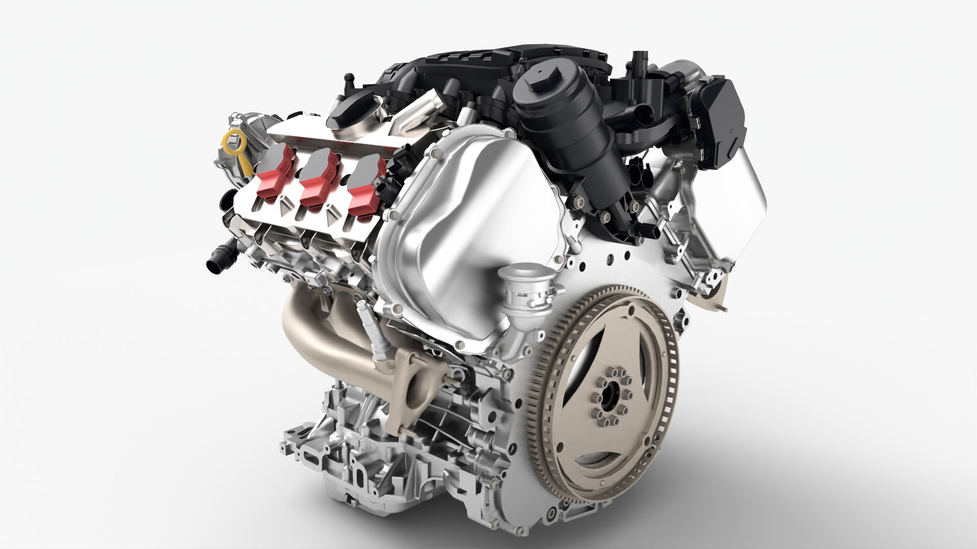 3D V6 Engine Model Model - TurboSquid 2128612