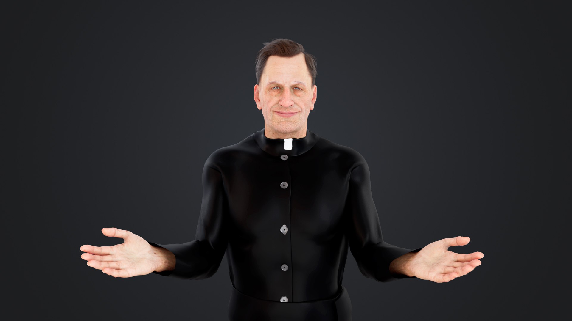 3D Priest - TurboSquid 2376324